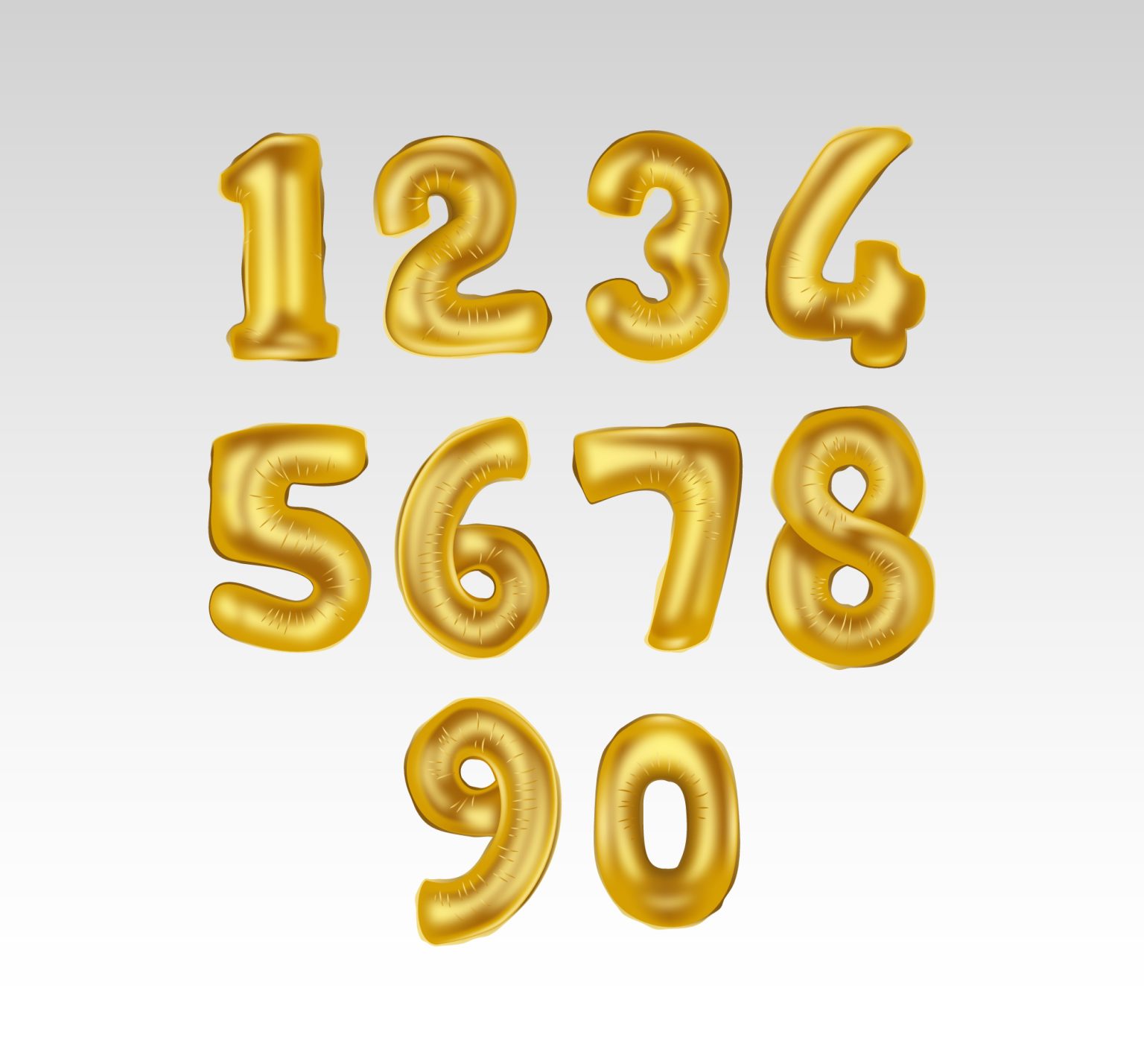 Number Balloon Set in Sydney | Balloon Shape Numbers Sydney